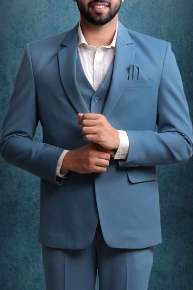 Polyster Pacific Blue Suit