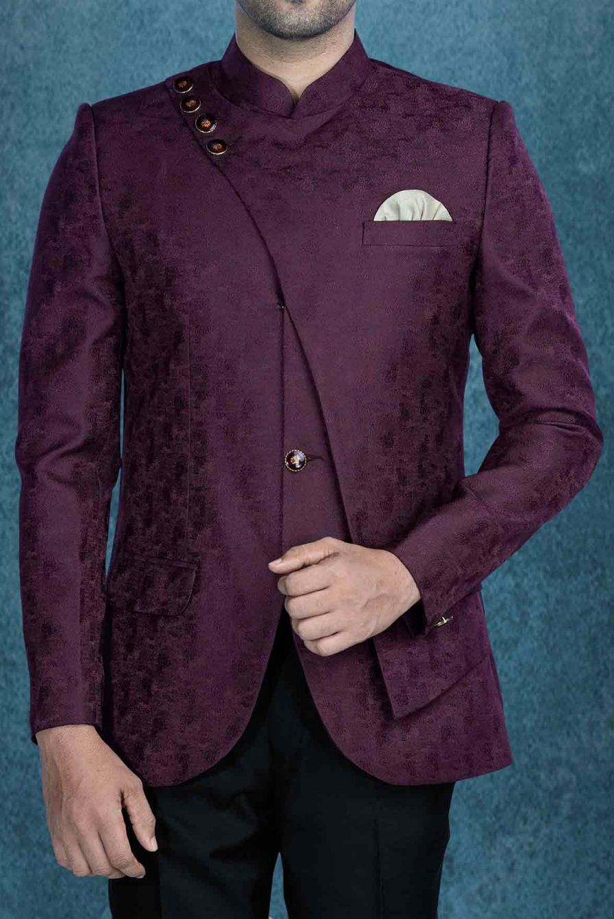 Cinnamon Color Jodhpuri Using Jacquard fabric