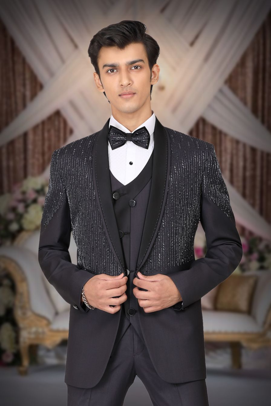 Charcoal Grey Breathtaking Event & Party Suit