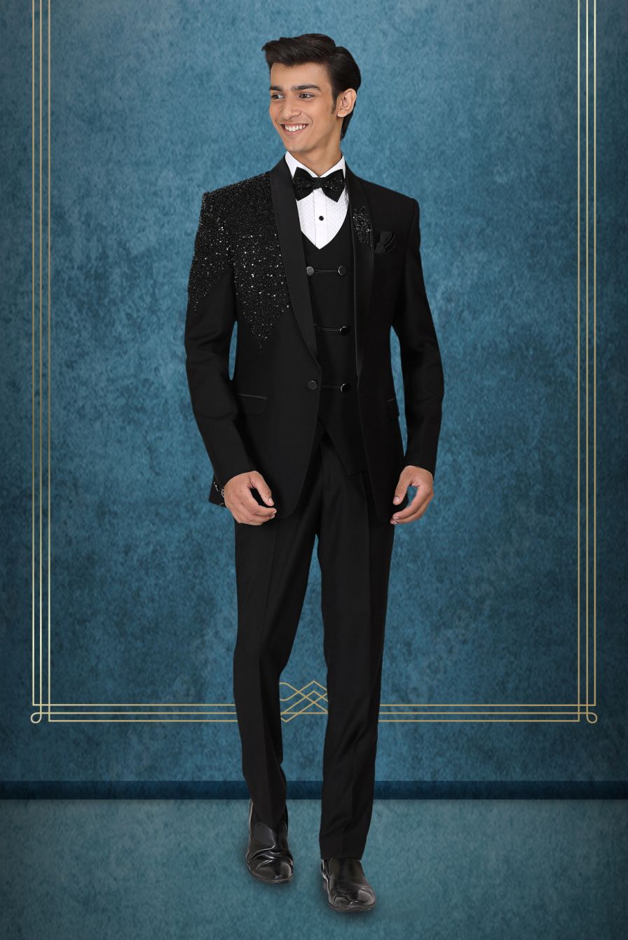 Black Kingly Event & Party Suit